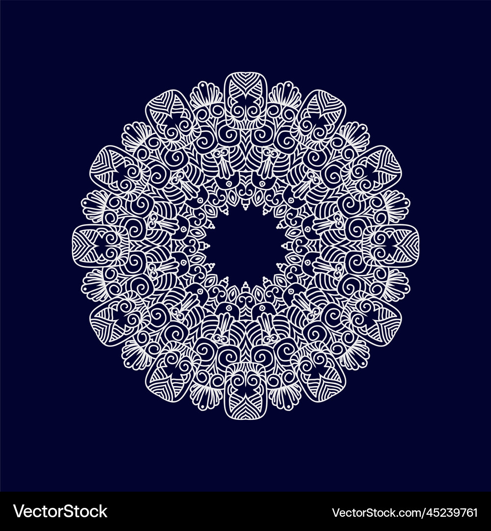 Flower mandala designs mandala art background Vector Image