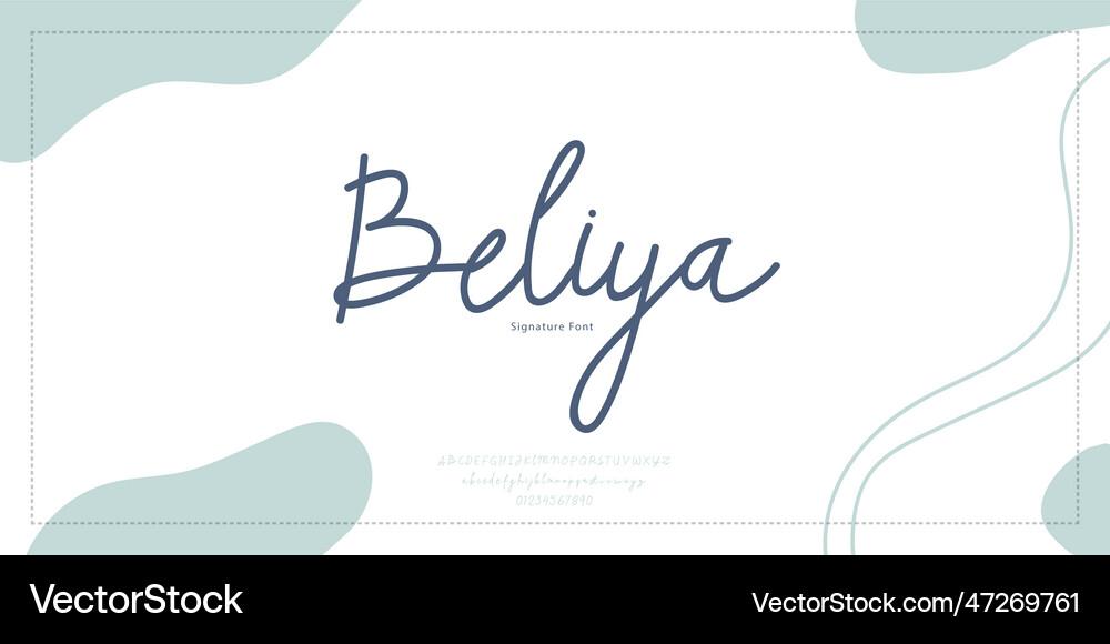 Handwritten playful alphabet elegant font Vector Image