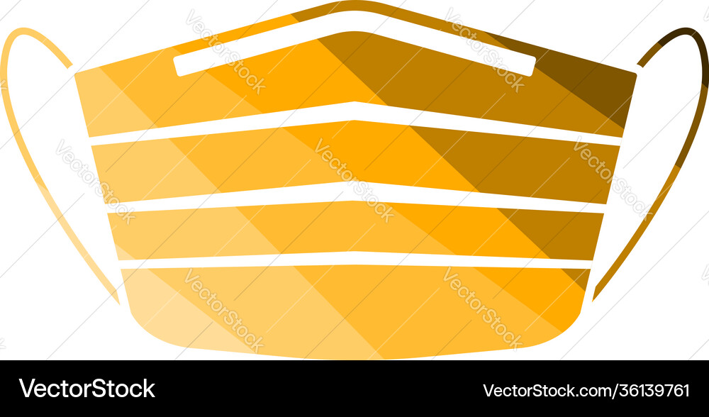 Medical face mask icon Royalty Free Vector Image