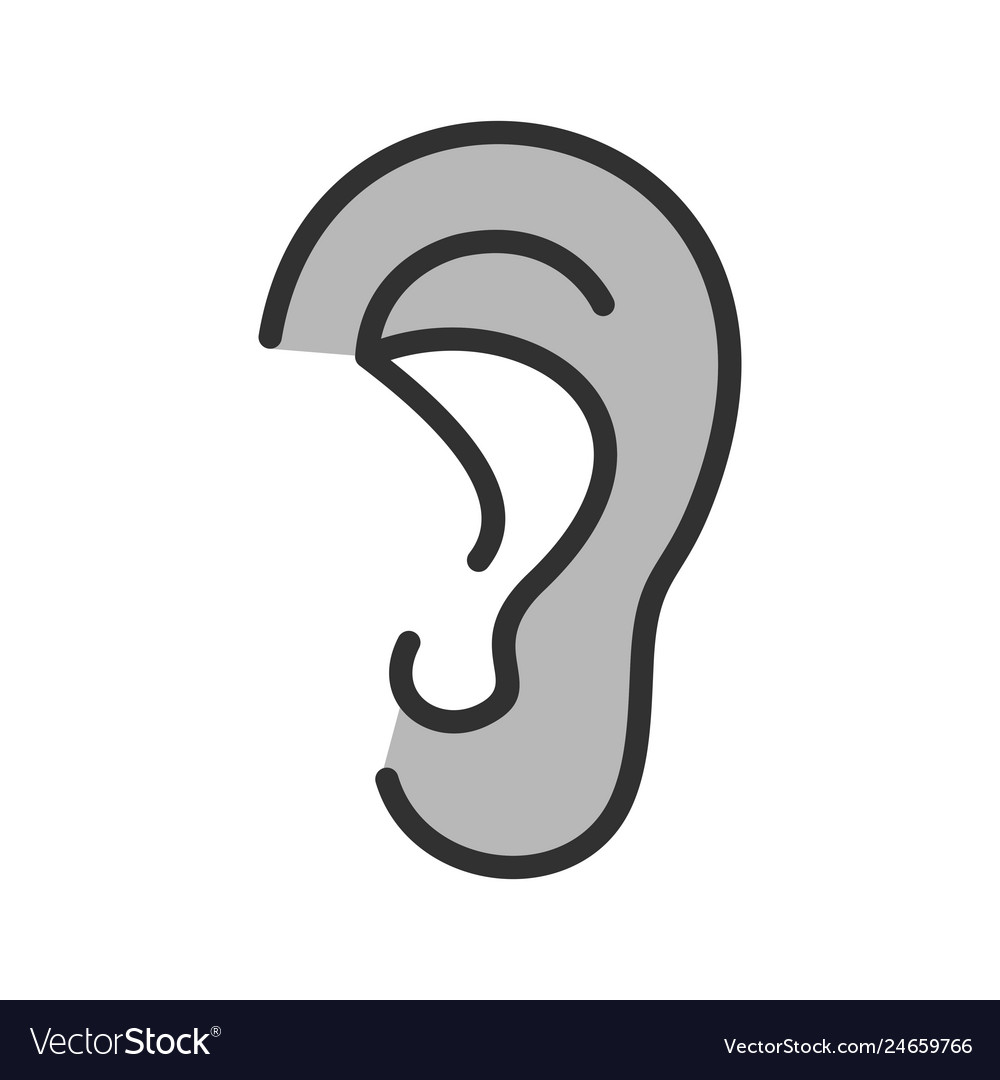Ear icon Royalty Free Vector Image - VectorStock