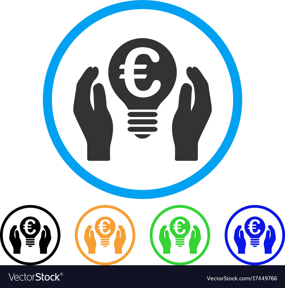 Euro patent care rounded icon Royalty Free Vector Image Euro patent care rounded icon Royalty Free Vector Image