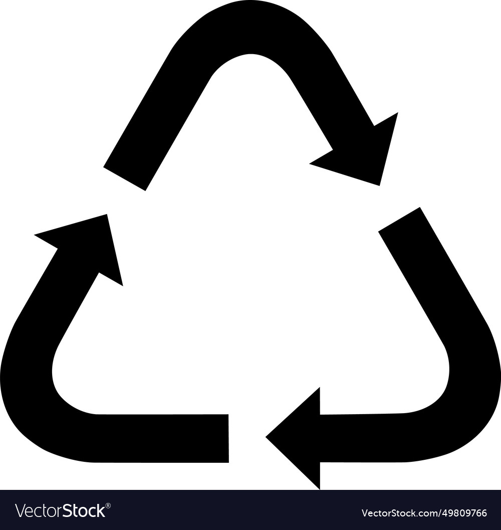 Three arrow triangle on transparent background Vector Image