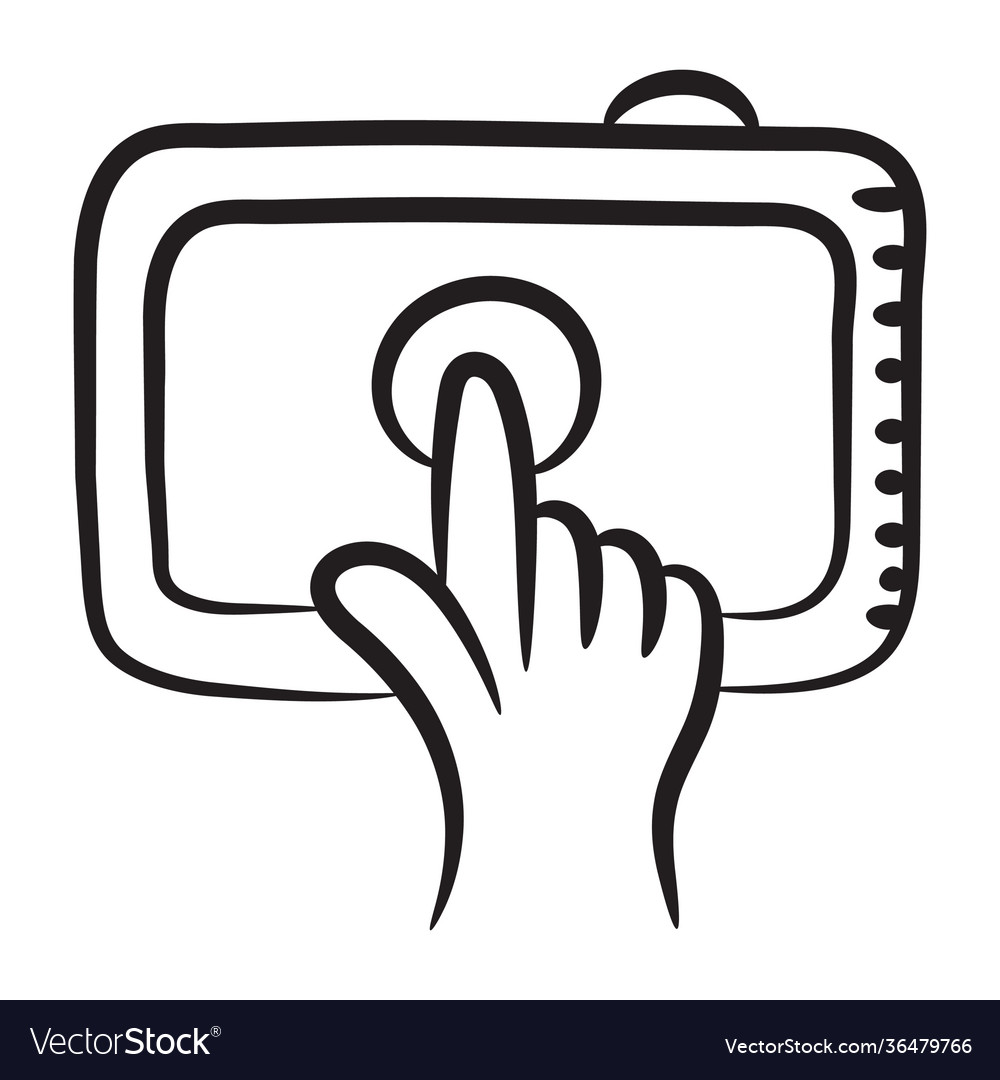 Touch screen Royalty Free Vector Image - VectorStock