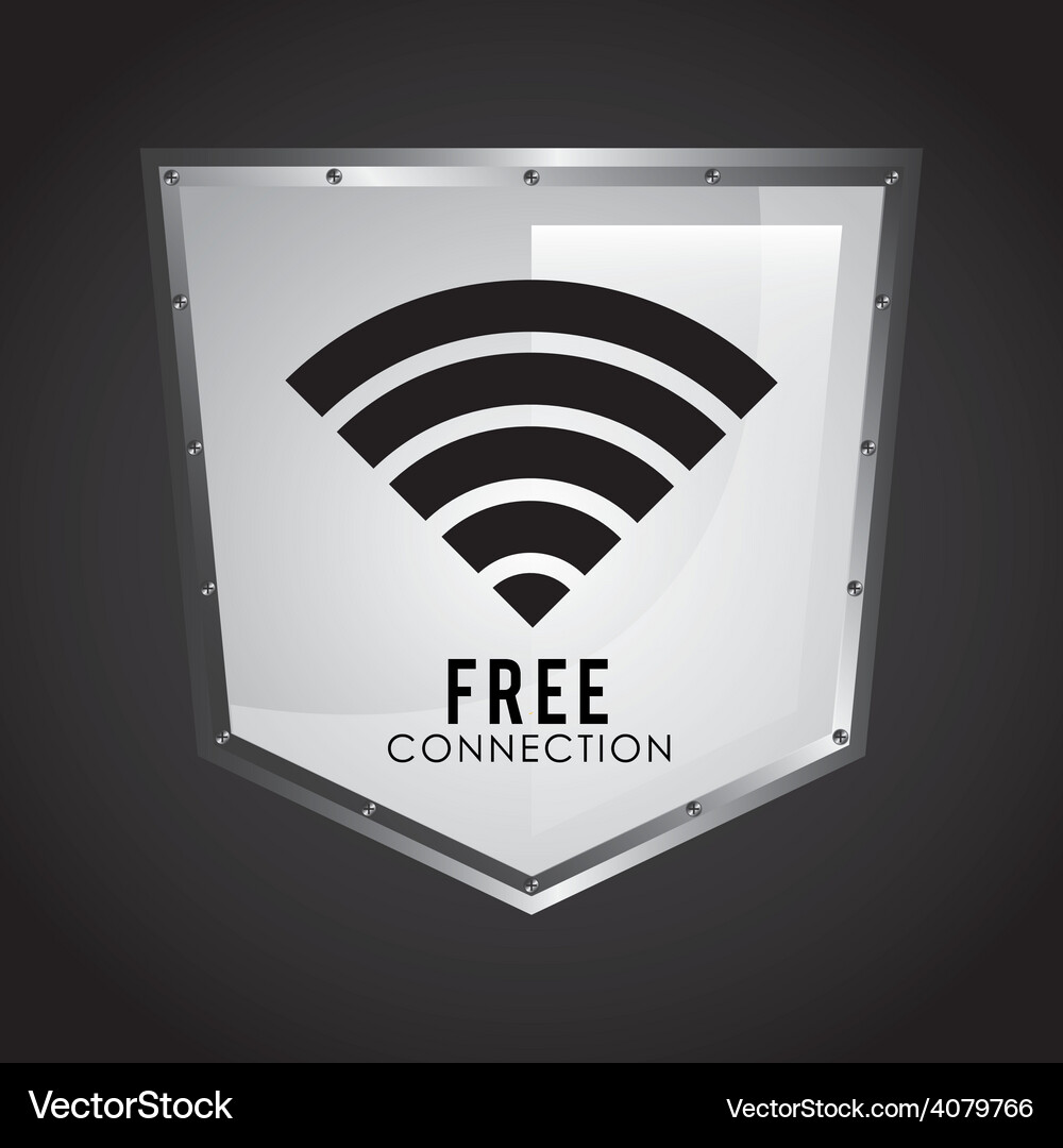 Wifi connection Royalty Free Vector Image - VectorStock