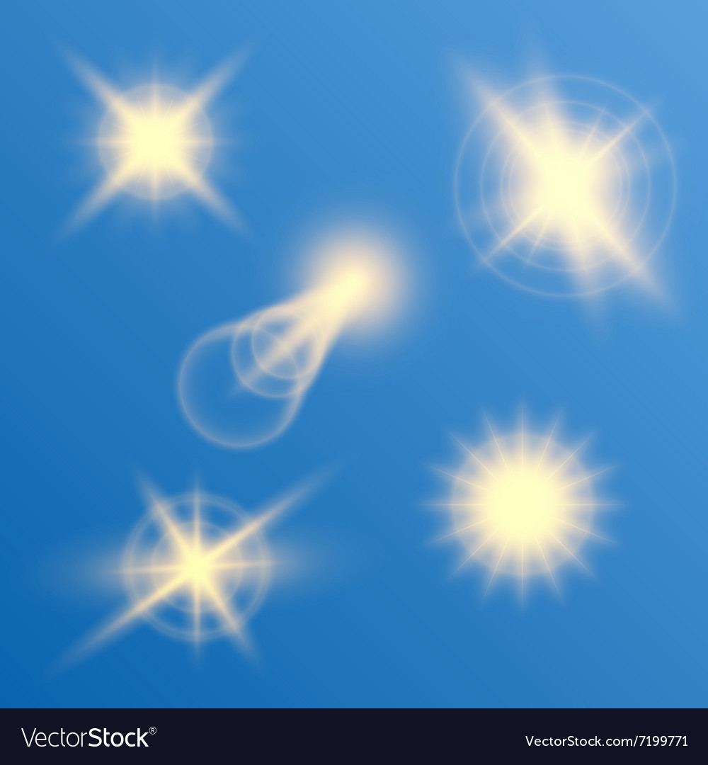 Abstract flare light rays Royalty Free Vector Image