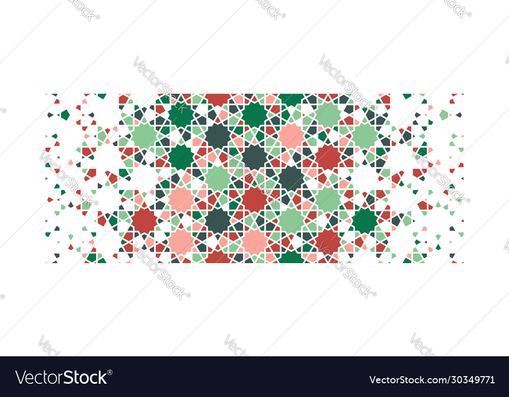 Arabic pattern islamic border Royalty Free Vector Image