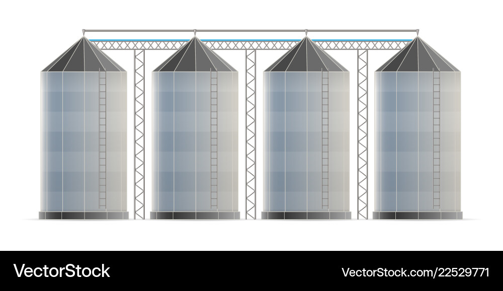 Creative of agricultural silo Royalty Free Vector Image
