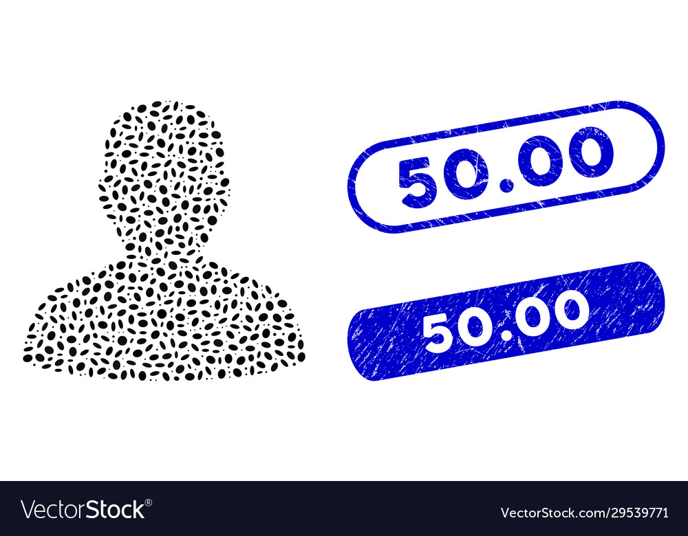 Elliptic mosaic user with grunge 5000 watermarks Vector Image Elliptic mosaic user with grunge 5000 watermarks Vector Image