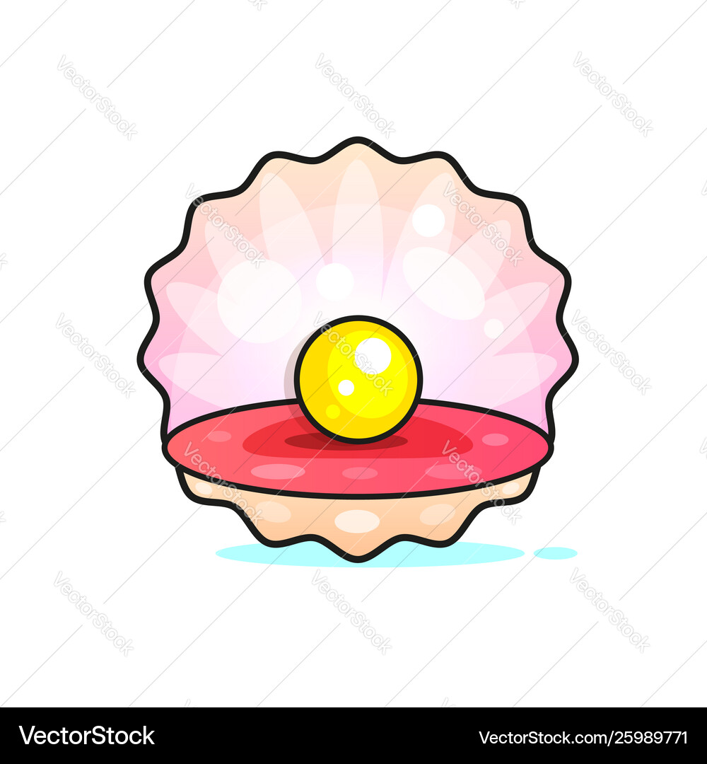 Finest quality beautiful natural open pearl shell Vector Image