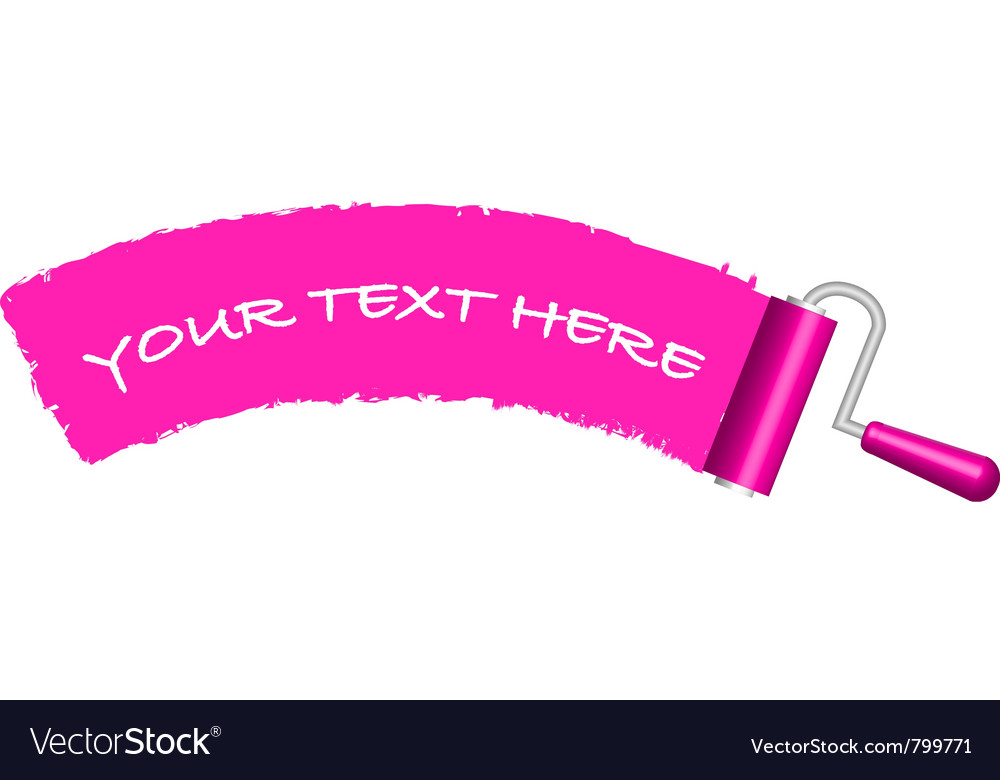 Paint roller Royalty Free Vector Image - VectorStock