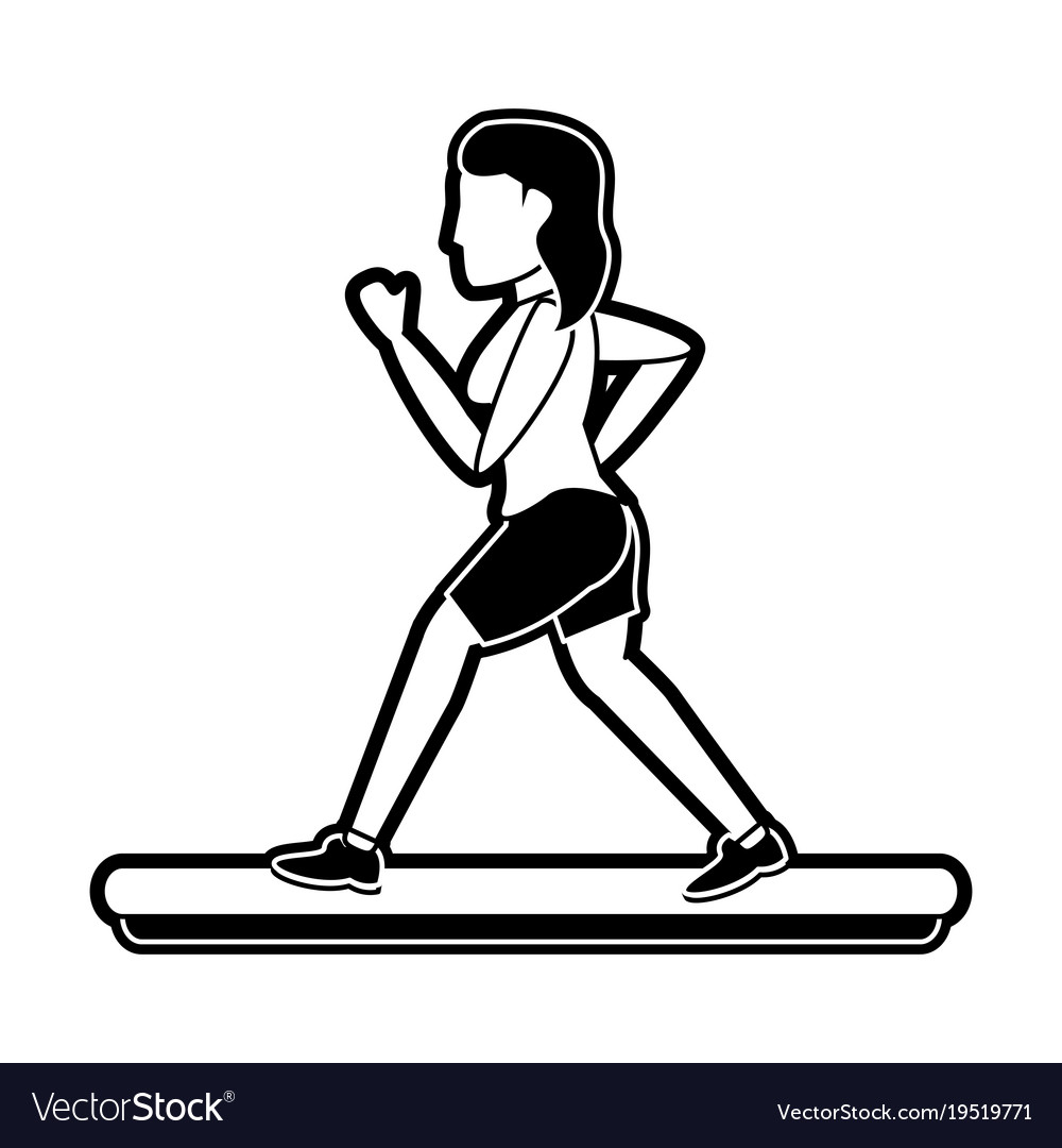Woman running cartoon Royalty Free Vector Image Woman running cartoon Royalty Free Vector Image