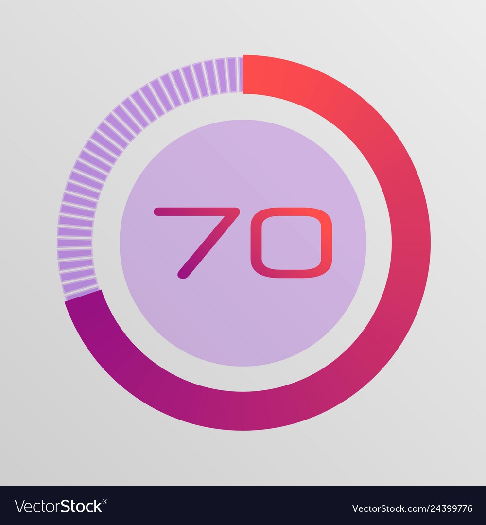 Circular interval timer Royalty Free Vector Image