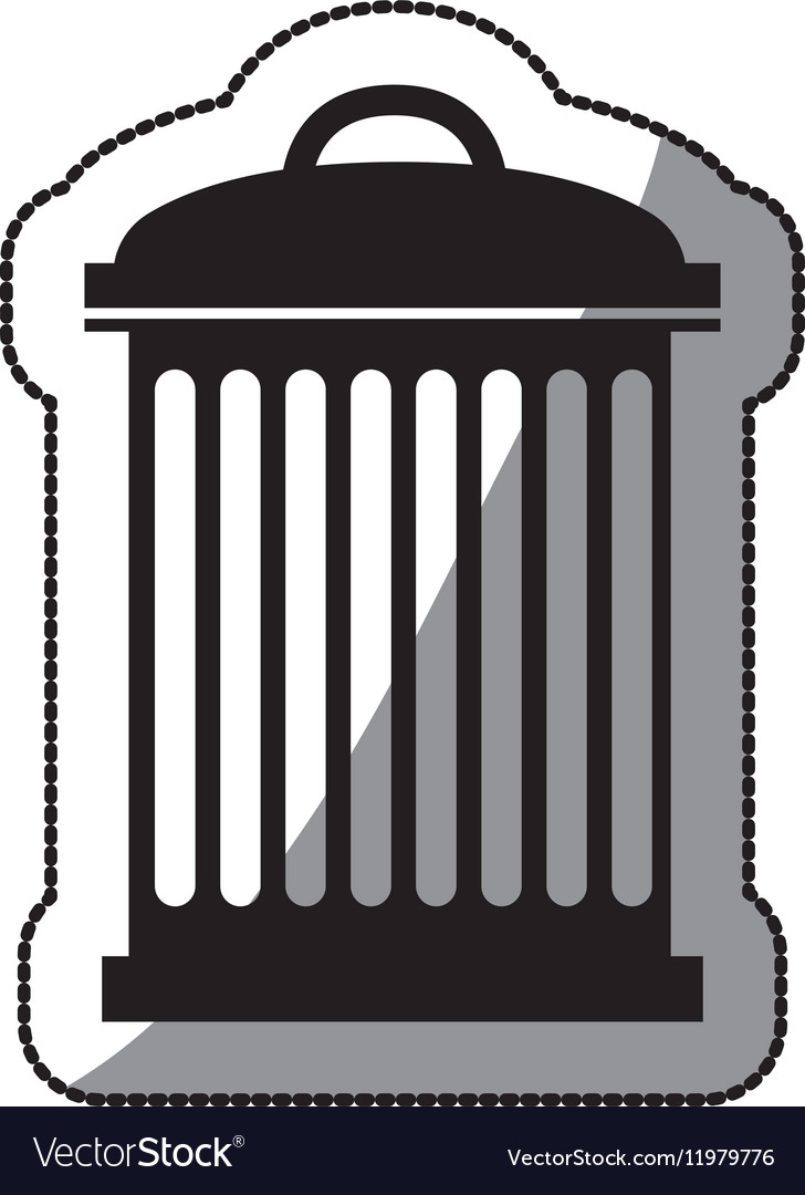 Isolated trash design Royalty Free Vector Image