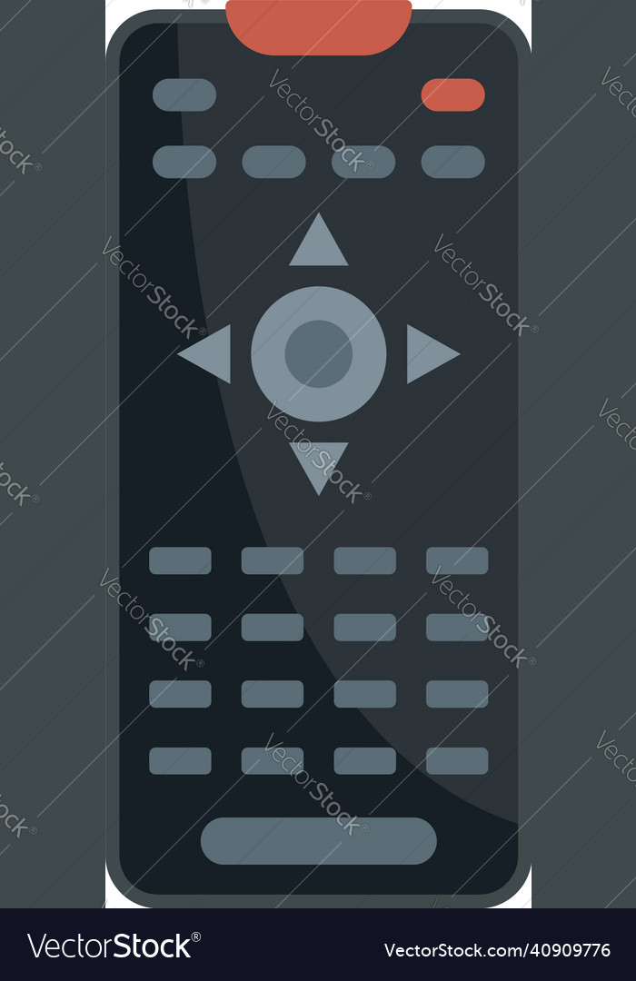 Remote control icon flat isolated Royalty Free Vector Image