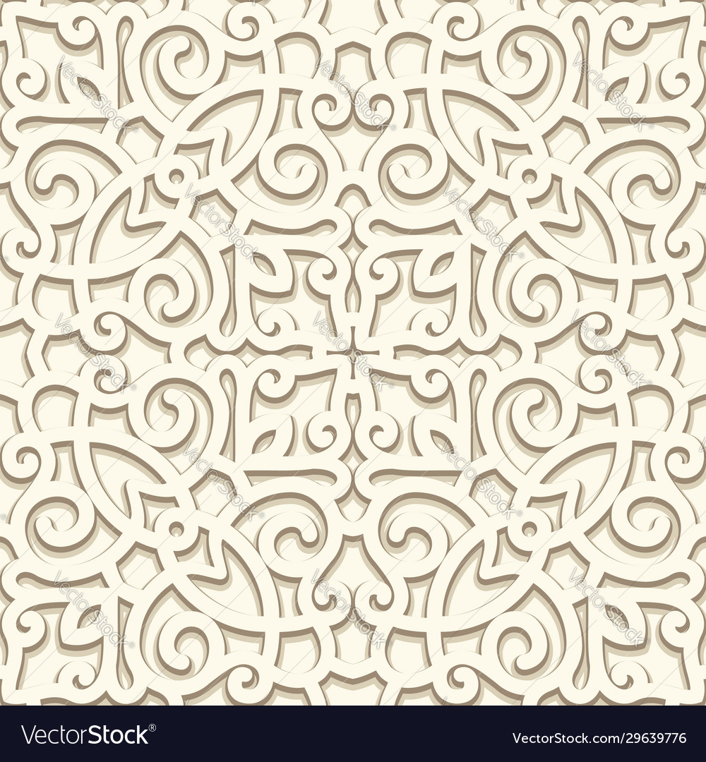 Vintage beige seamless pattern Royalty Free Vector Image