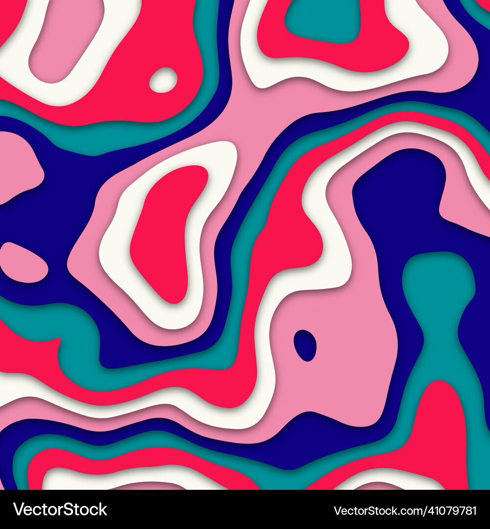 Abstract colorful papercut background design Vector Image