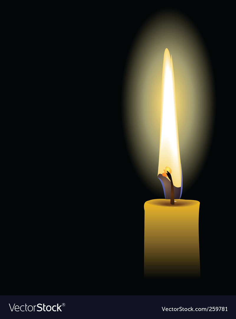 Candle Royalty Free Vector Image - VectorStock