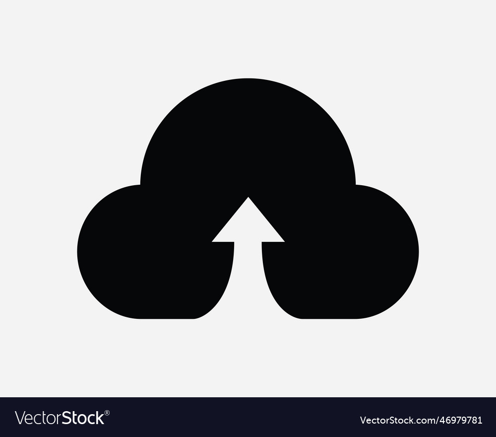 Cloud upload icon Royalty Free Vector Image - VectorStock