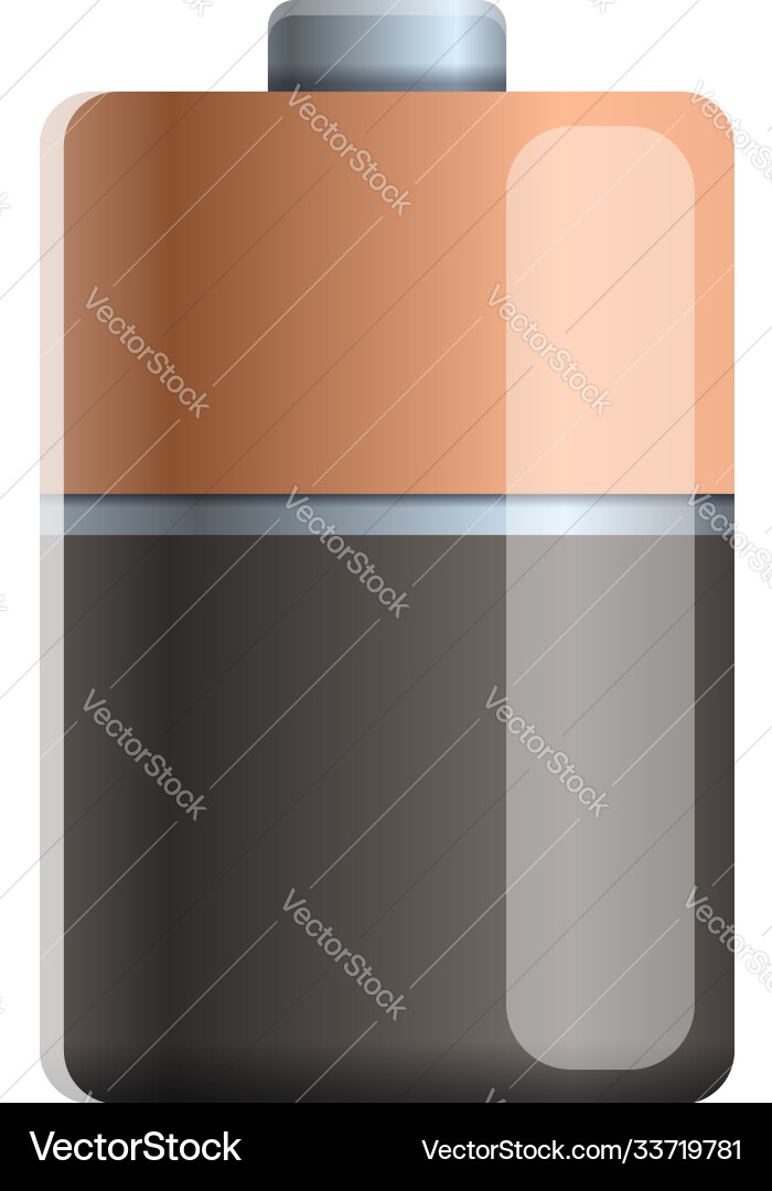 Energy battery icon cartoon style Royalty Free Vector Image