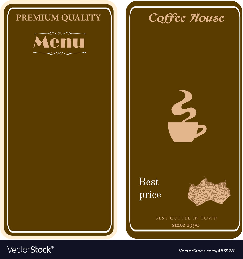 Menu template Royalty Free Vector Image - VectorStock