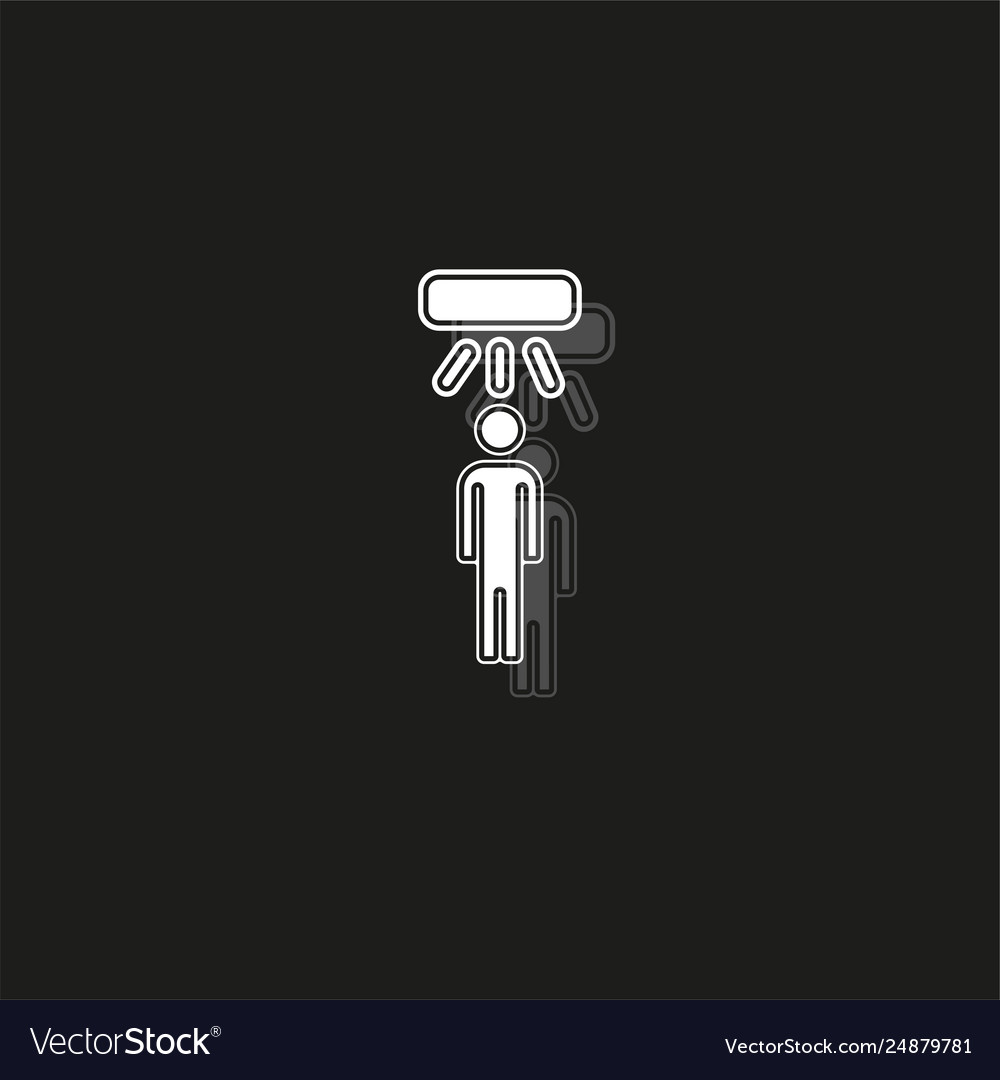 Motion sensor icon simple element sensor Vector Image