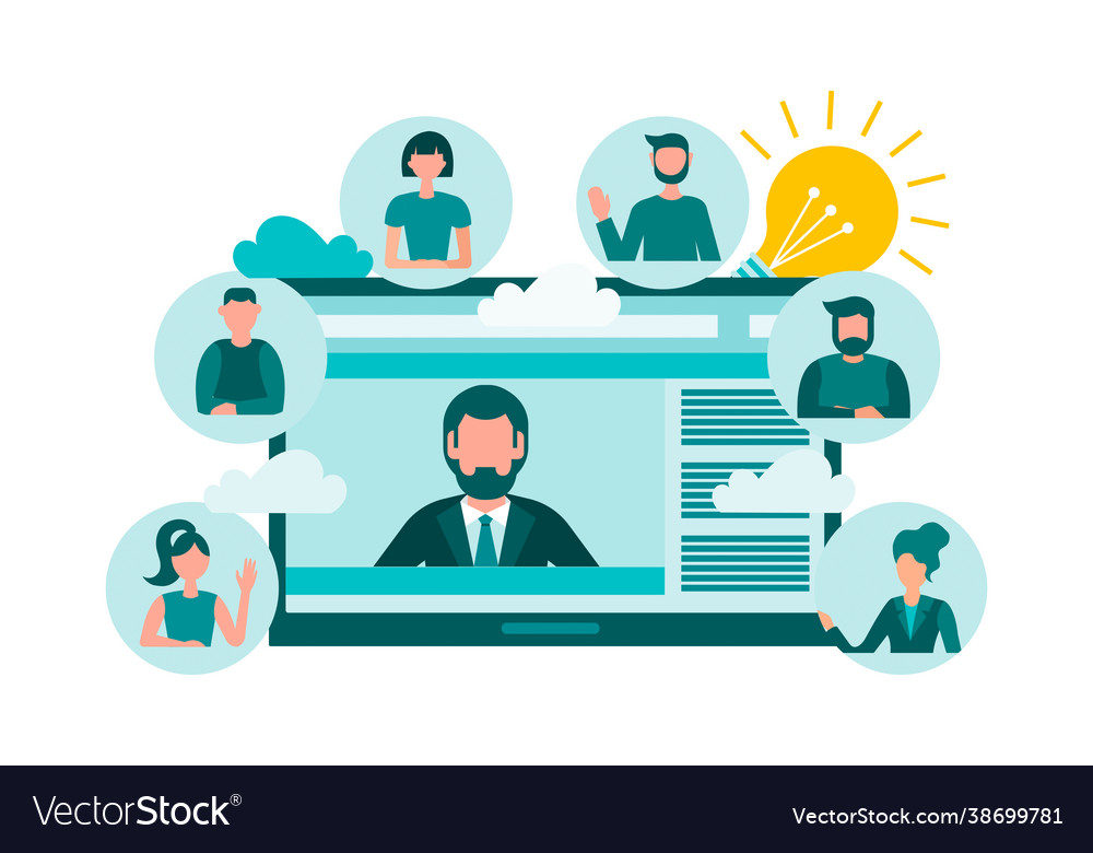 Remote work Royalty Free Vector Image - VectorStock