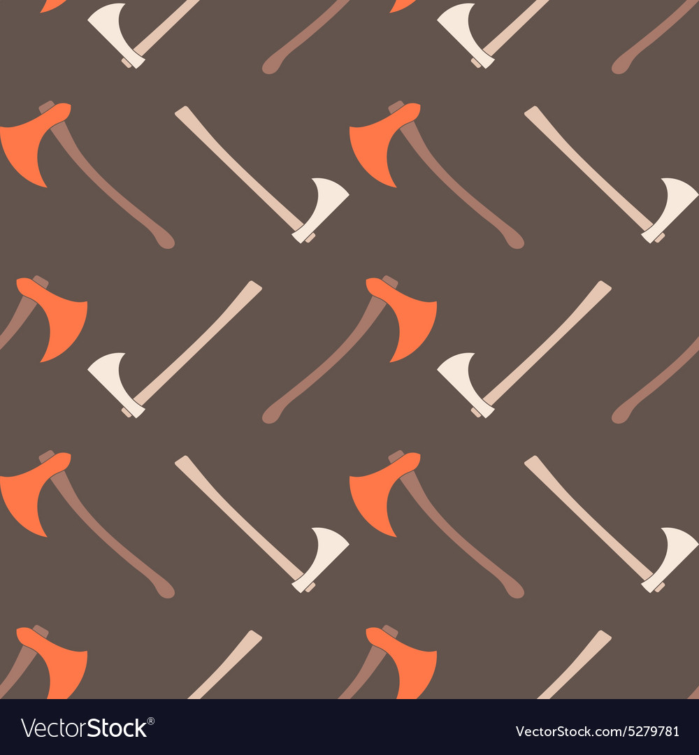 Seamless background with axes Royalty Free Vector Image
