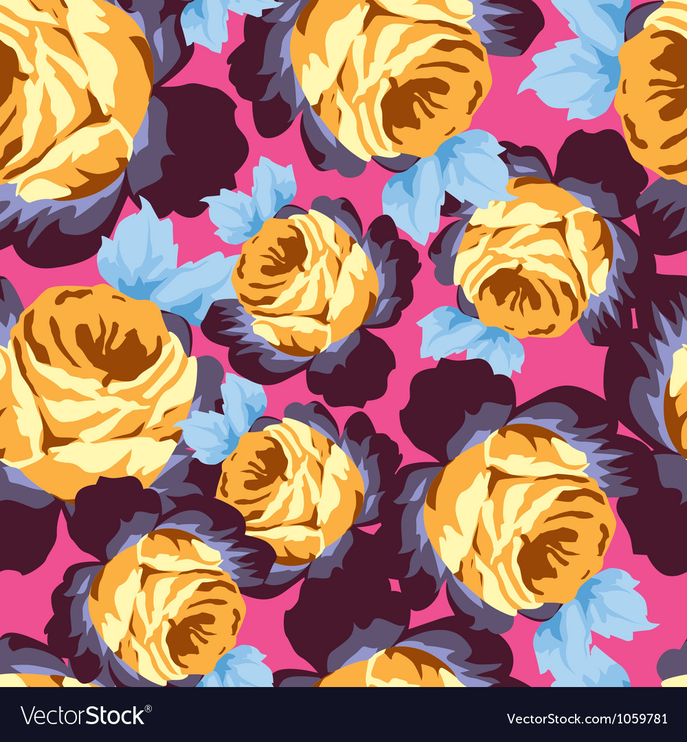 Seamless rose patterns Royalty Free Vector Image