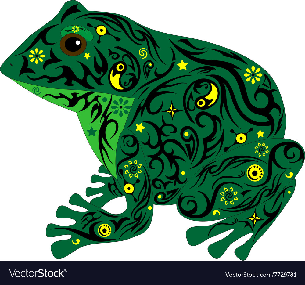 Toad green Royalty Free Vector Image - VectorStock