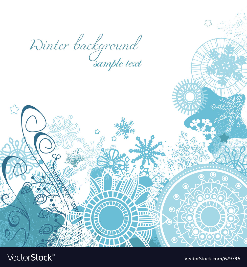 Abstract winter background Royalty Free Vector Image