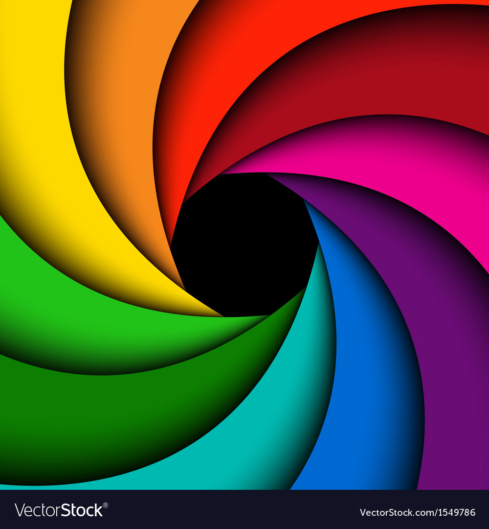 Colorful rainbow swirl Royalty Free Vector Image