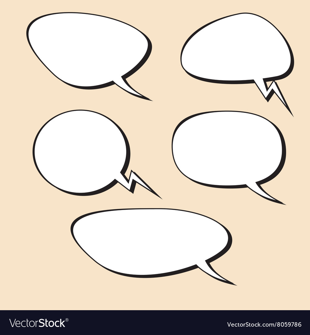 Comic bubble retro style Royalty Free Vector Image