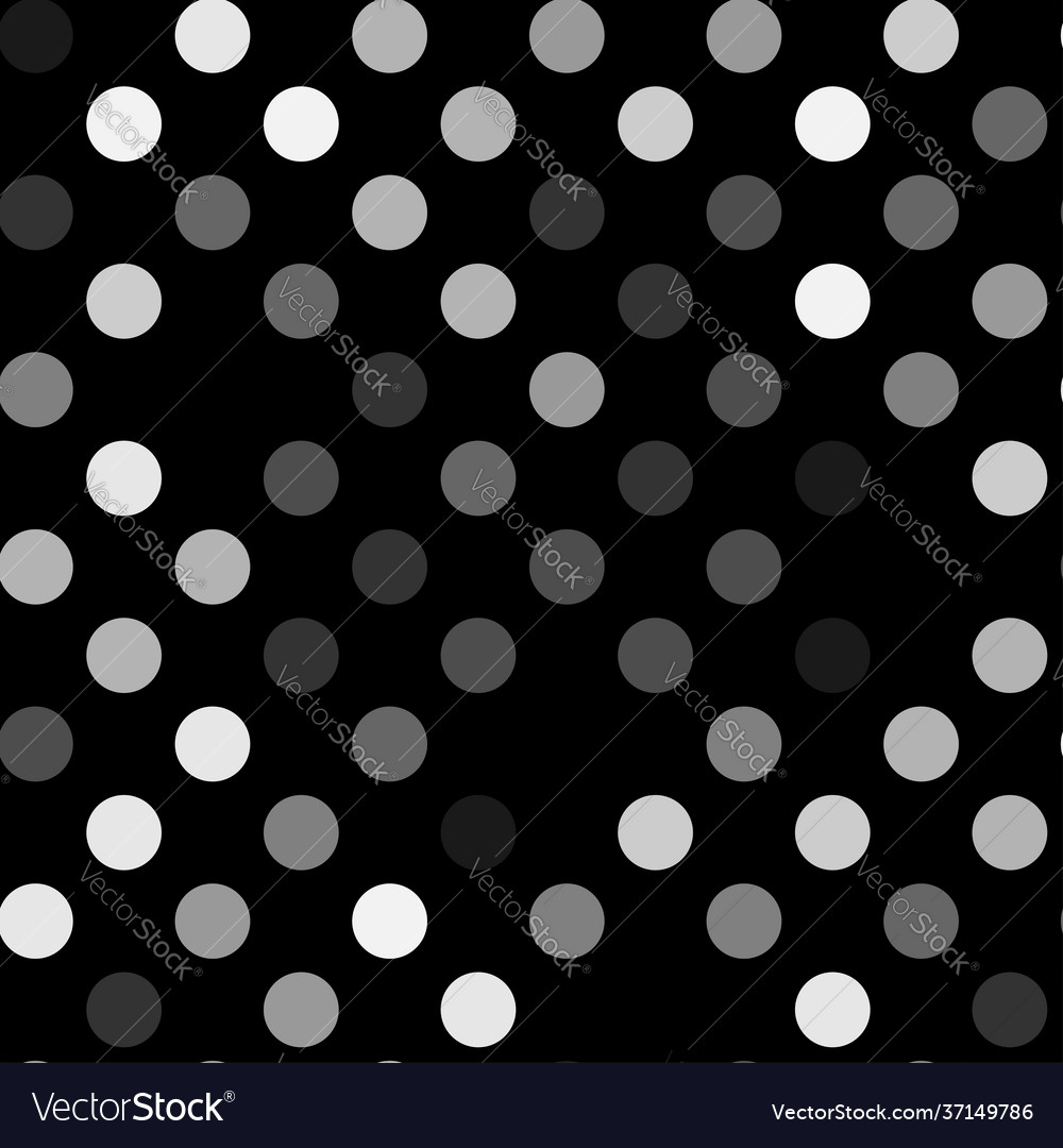 Dark gray dotted dots circles pattern background Vector Image