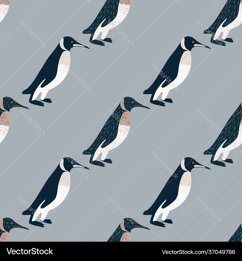 Decorative cute seamless animal pattern Royalty Free Vector