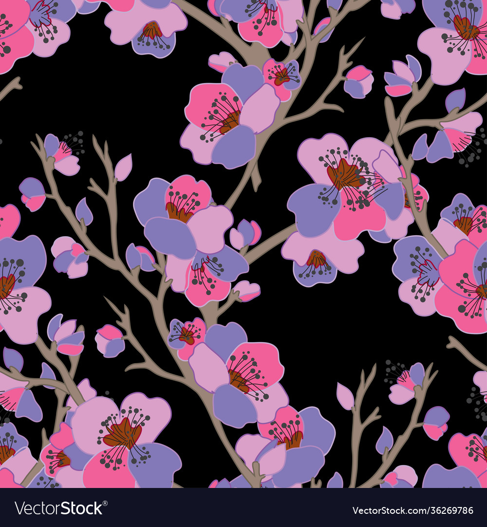 Floral seamless pattern Royalty Free Vector Image