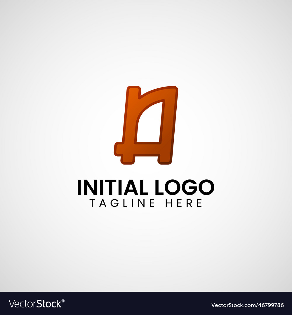 Logo Of A Initial Gradient Colorful Icon Design Vector Image
