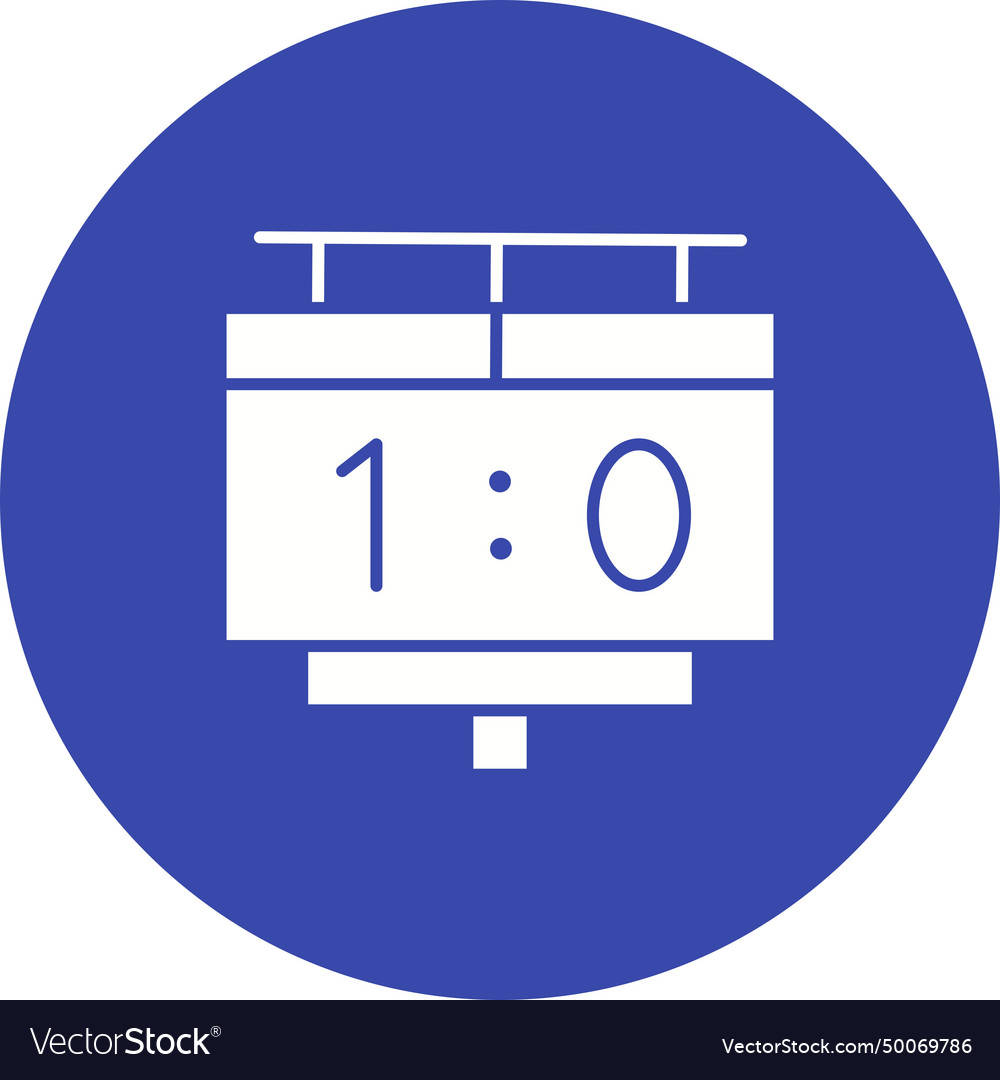 Scoreboard icon image Royalty Free Vector Image