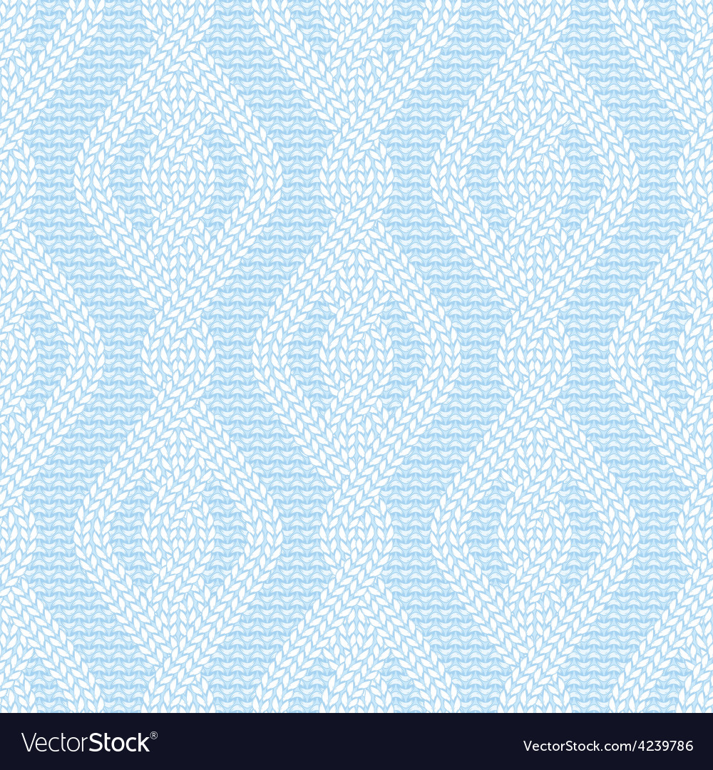 Seamless knitted pattern Royalty Free Vector Image