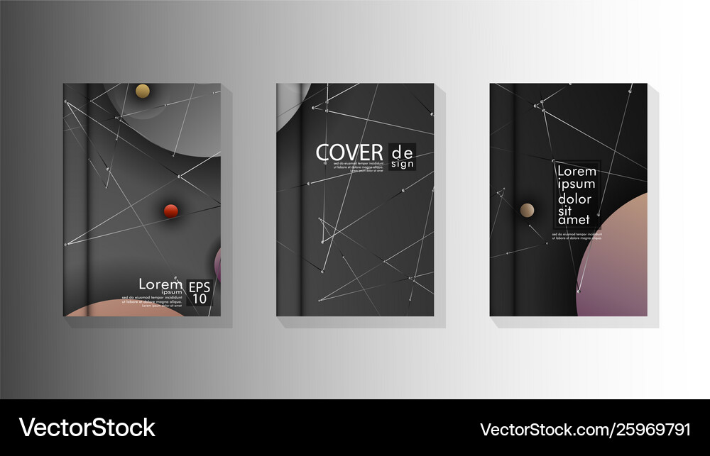 Abstract book cover design with a galaxy Vector Image