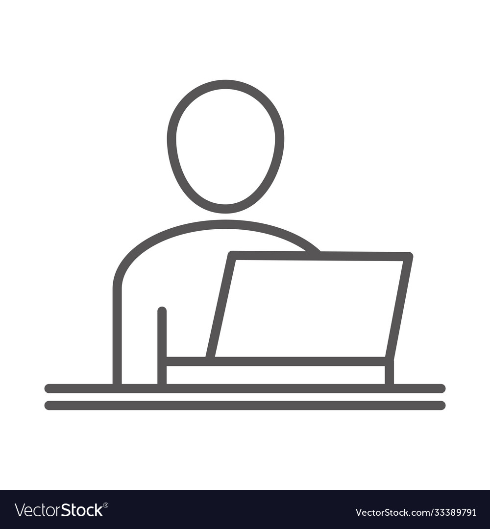 Businessman with laptop computer device business Vector Image