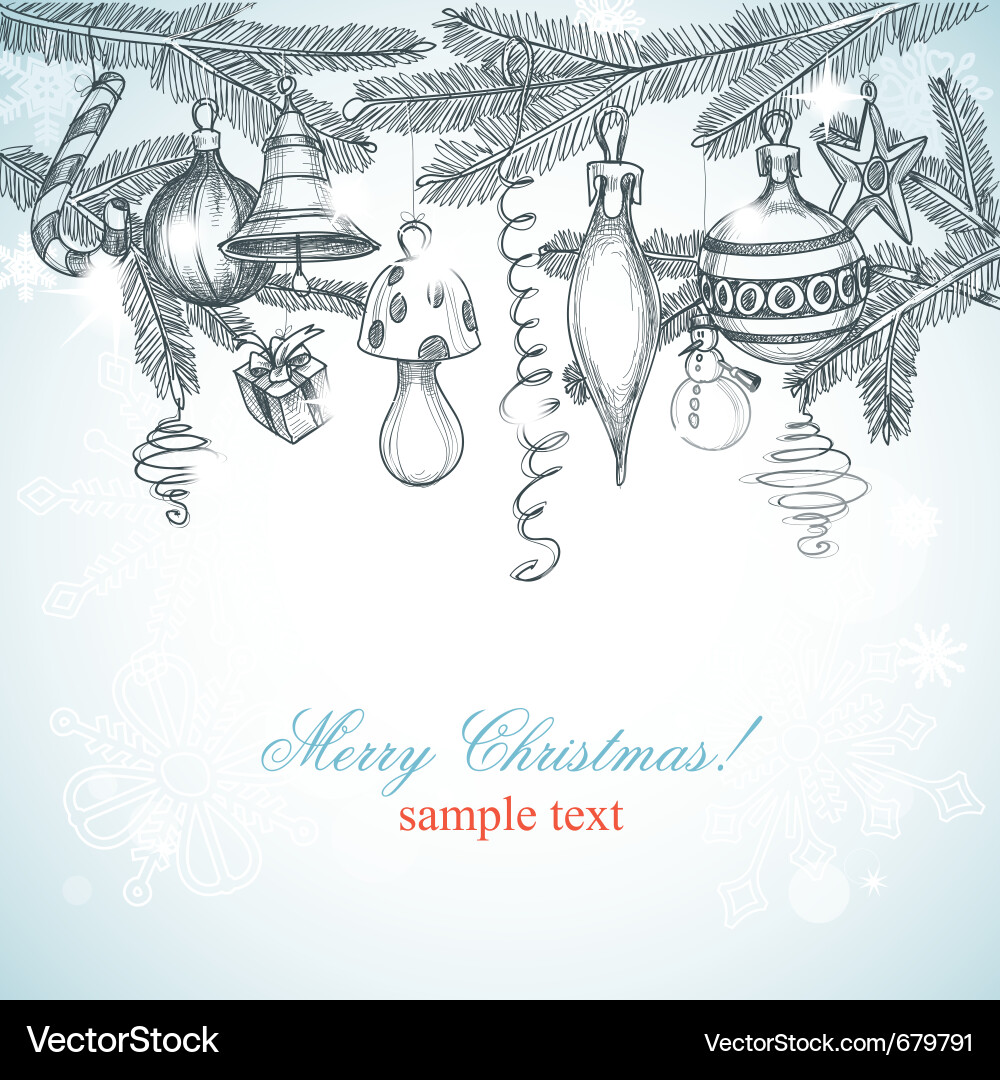 Christmas decoration Royalty Free Vector Image