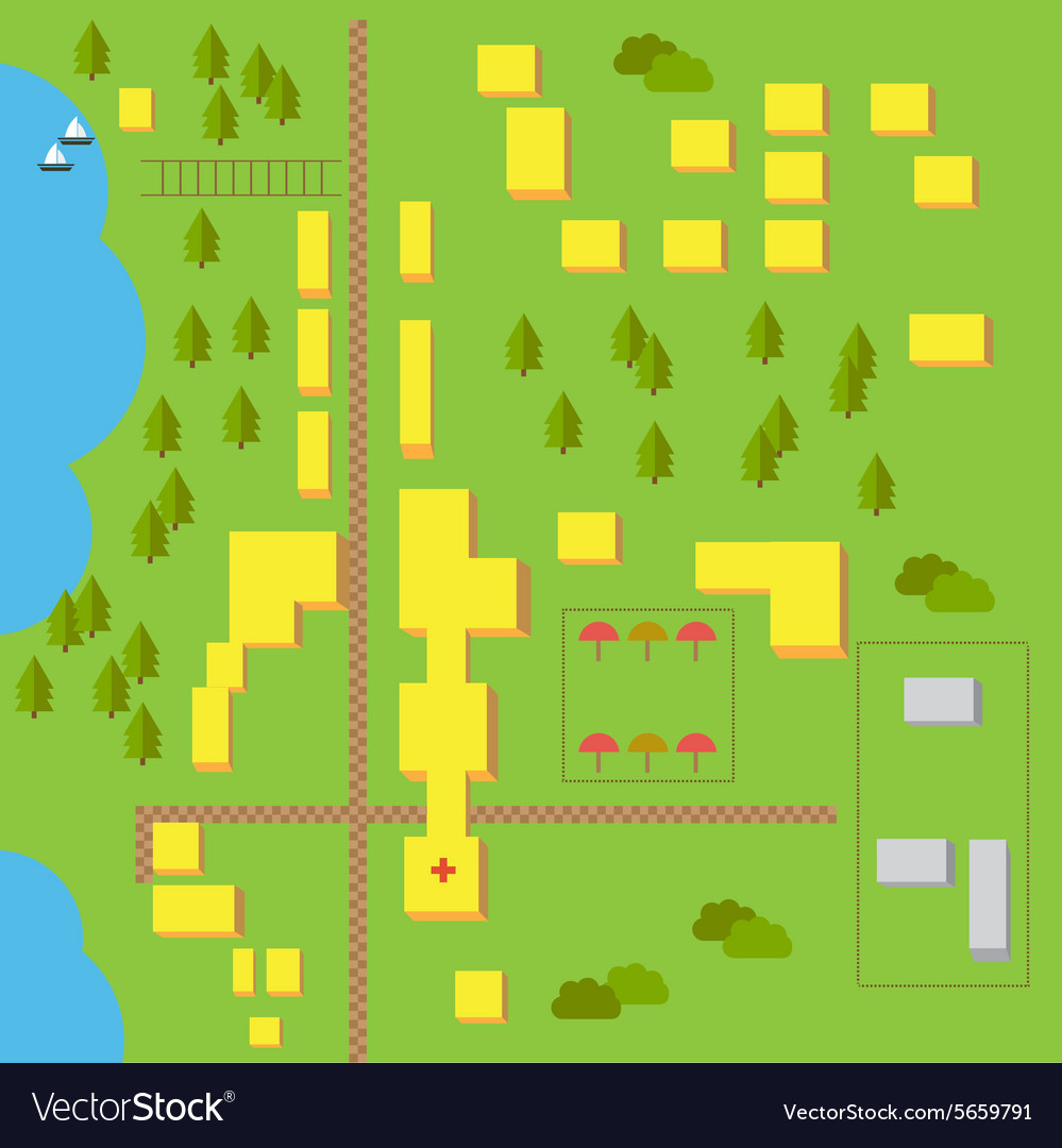 Elements for easy creating maps Royalty Free Vector Image