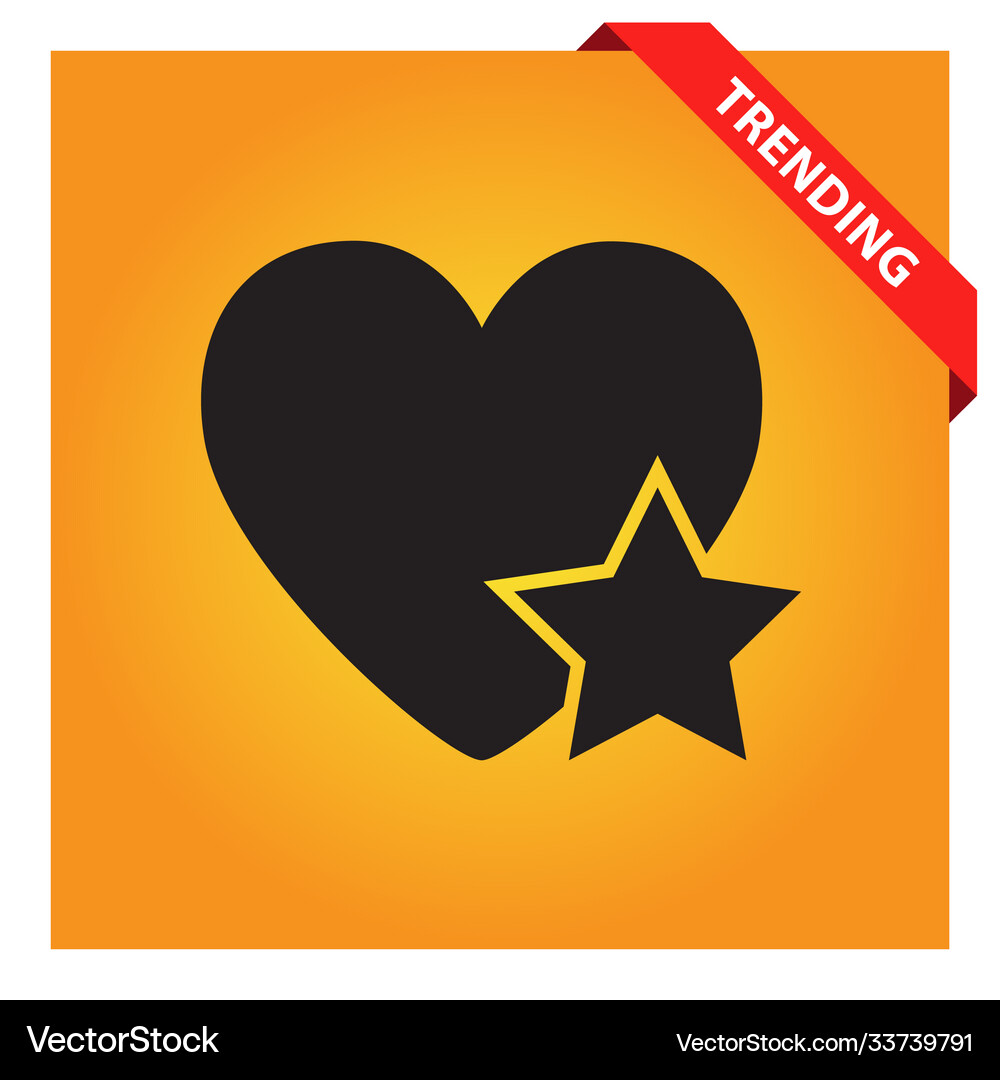 Favorite heart icon for web and mobile Royalty Free Vector