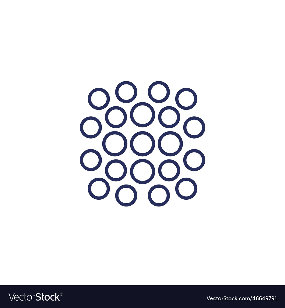 High Density Icon Line Royalty Free Vector Image