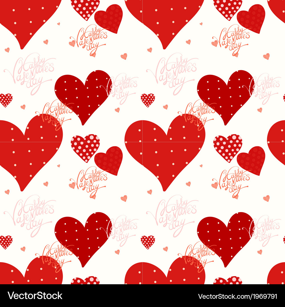 Seamless valentines day background Royalty Free Vector Image