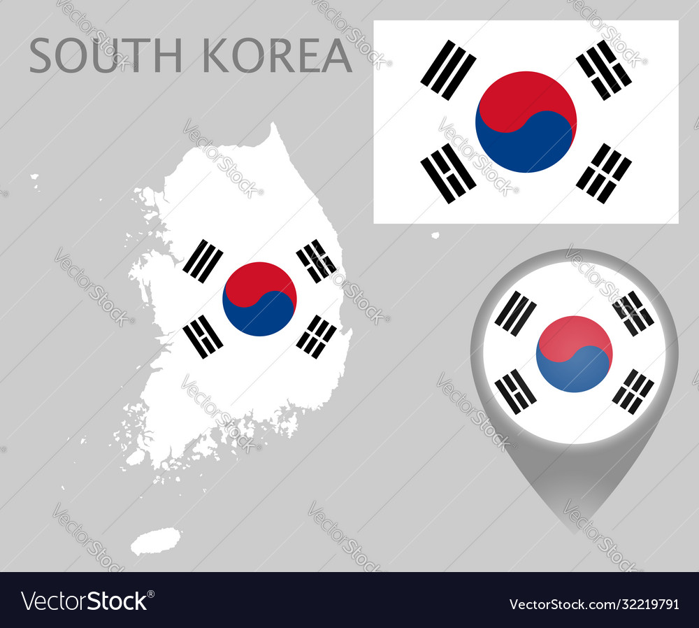 South korea Royalty Free Vector Image - VectorStock
