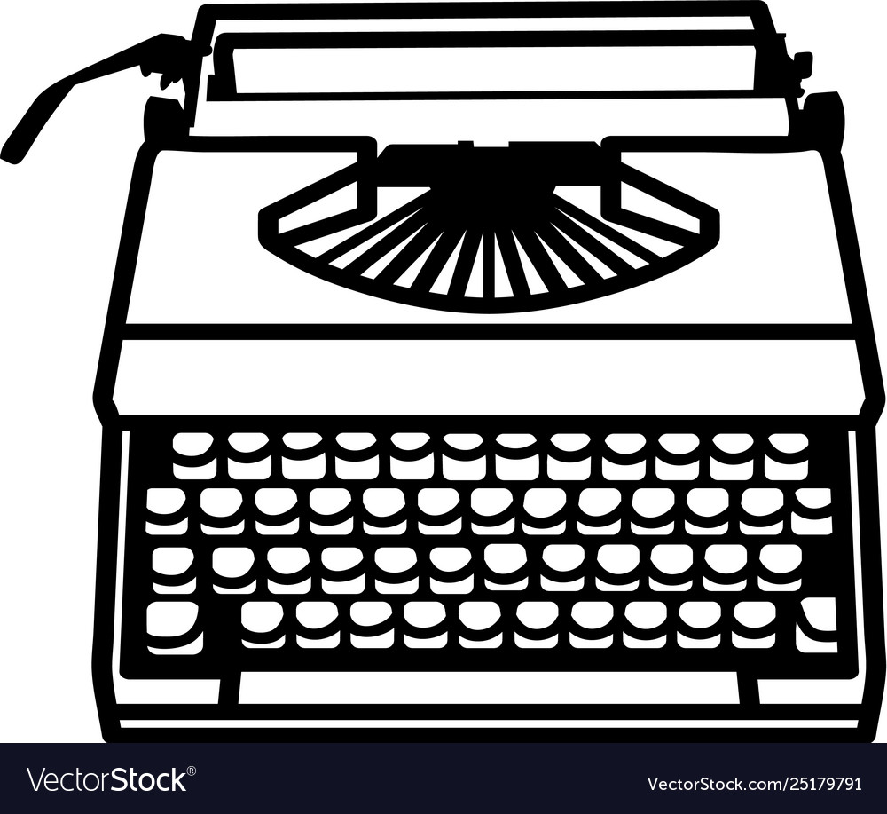 Typewriter Royalty Free Vector Image - VectorStock