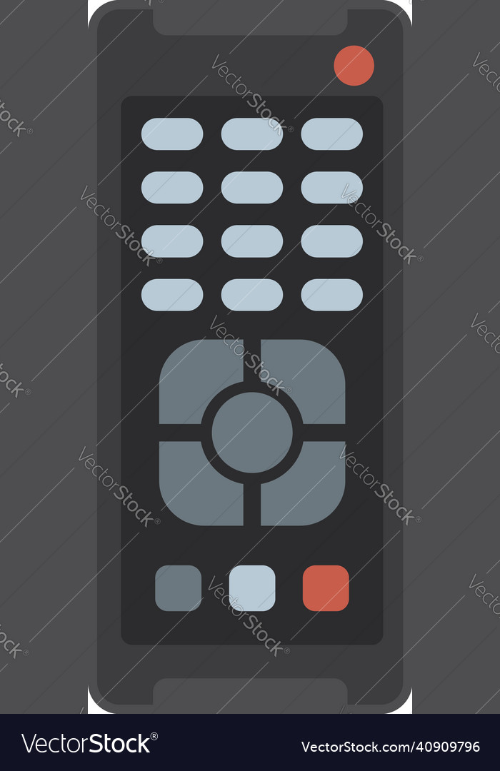 Device remote control icon flat isolated Vector Image