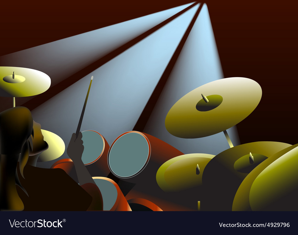 Drummer Royalty Free Vector Image - VectorStock