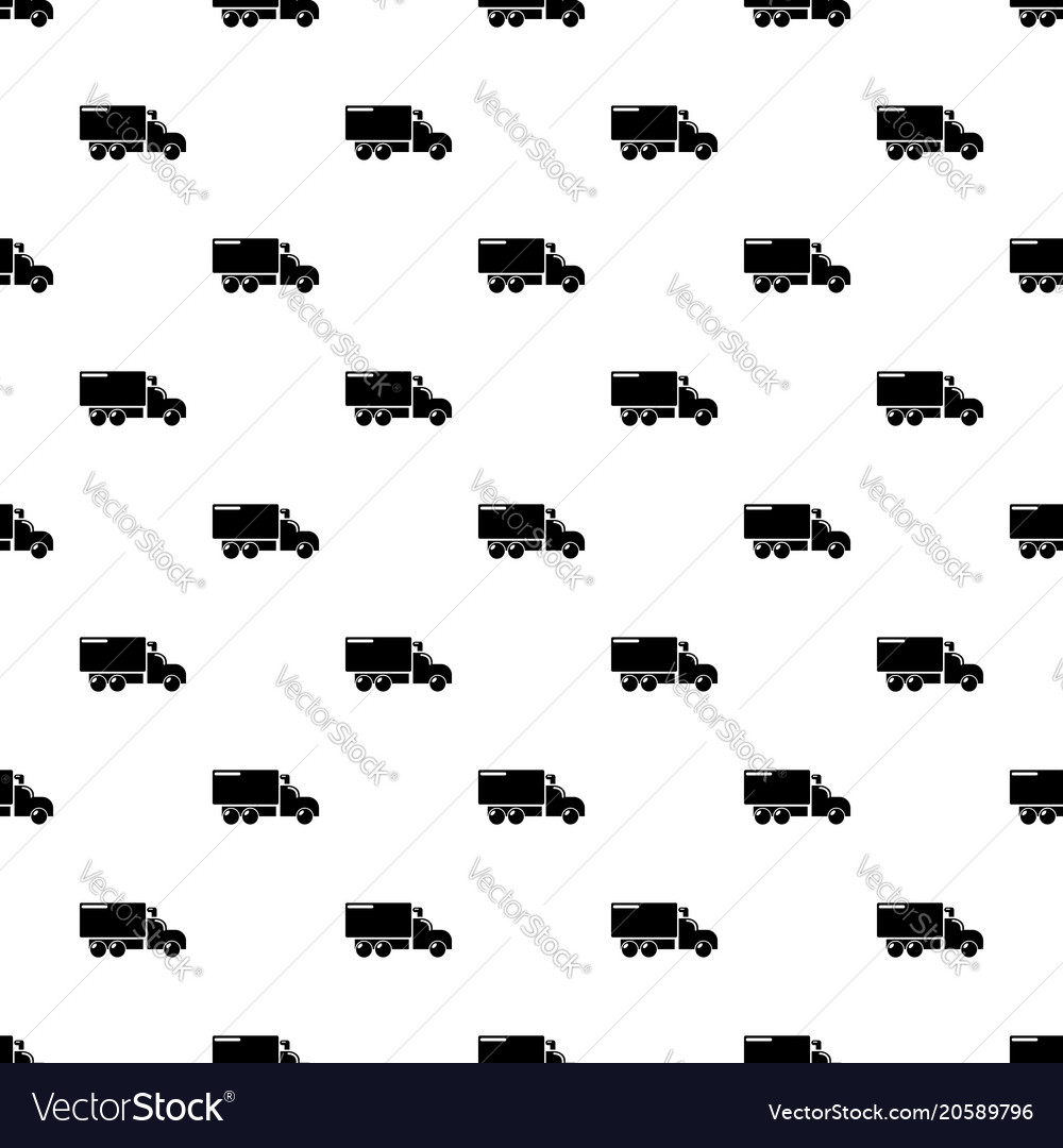 Truck pattern seamless Royalty Free Vector Image